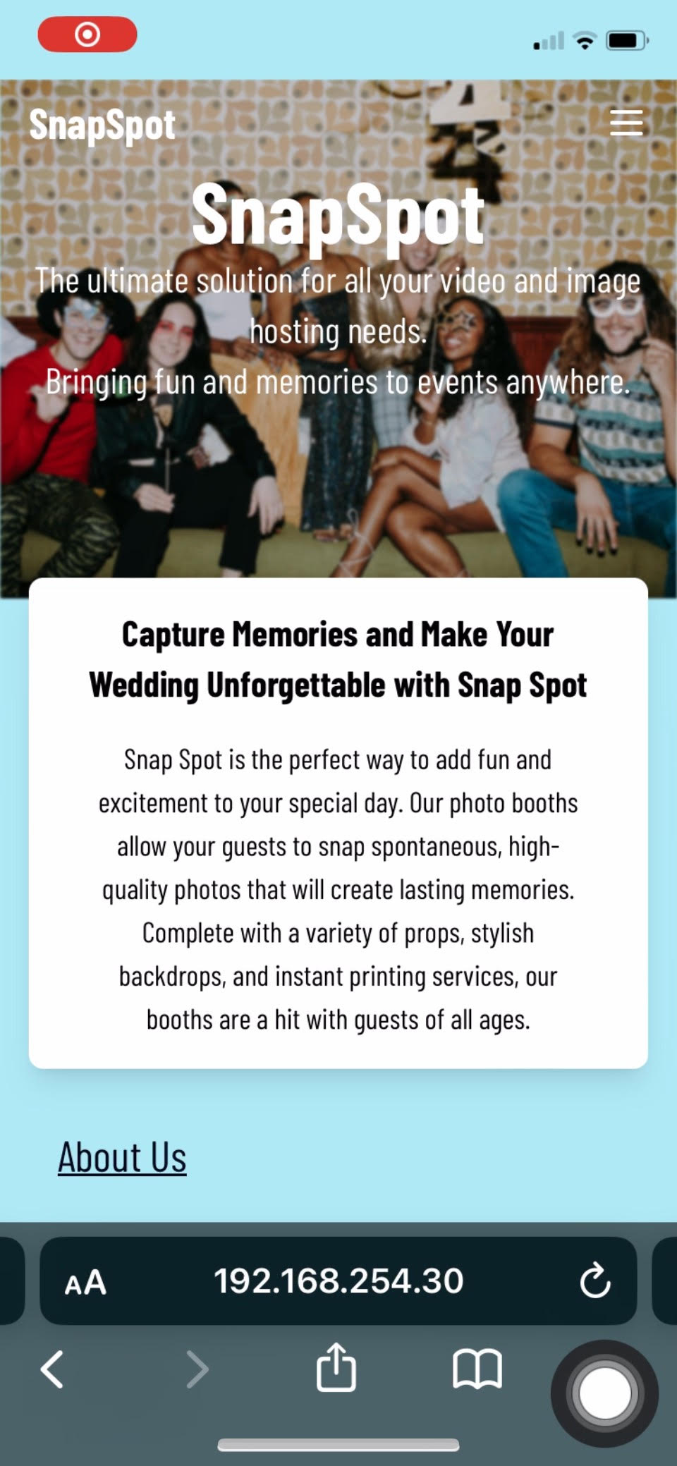 Project 3 | Photo Booth Website